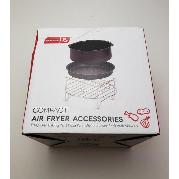 Kitchen | Dash 3piece Compact Air Fryer Accessory Kit 2 Quart Deep Dish ...